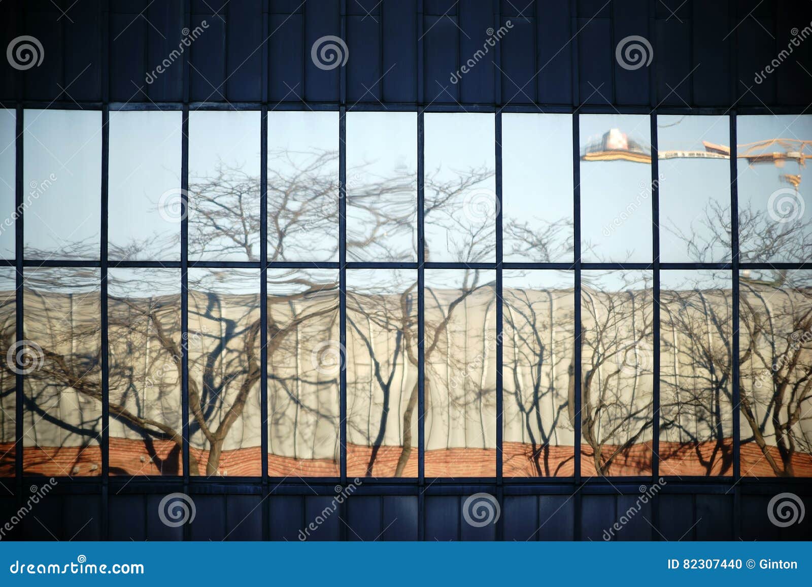 Abstract Reflections in the Window Stock Photo - Image of mirror ...