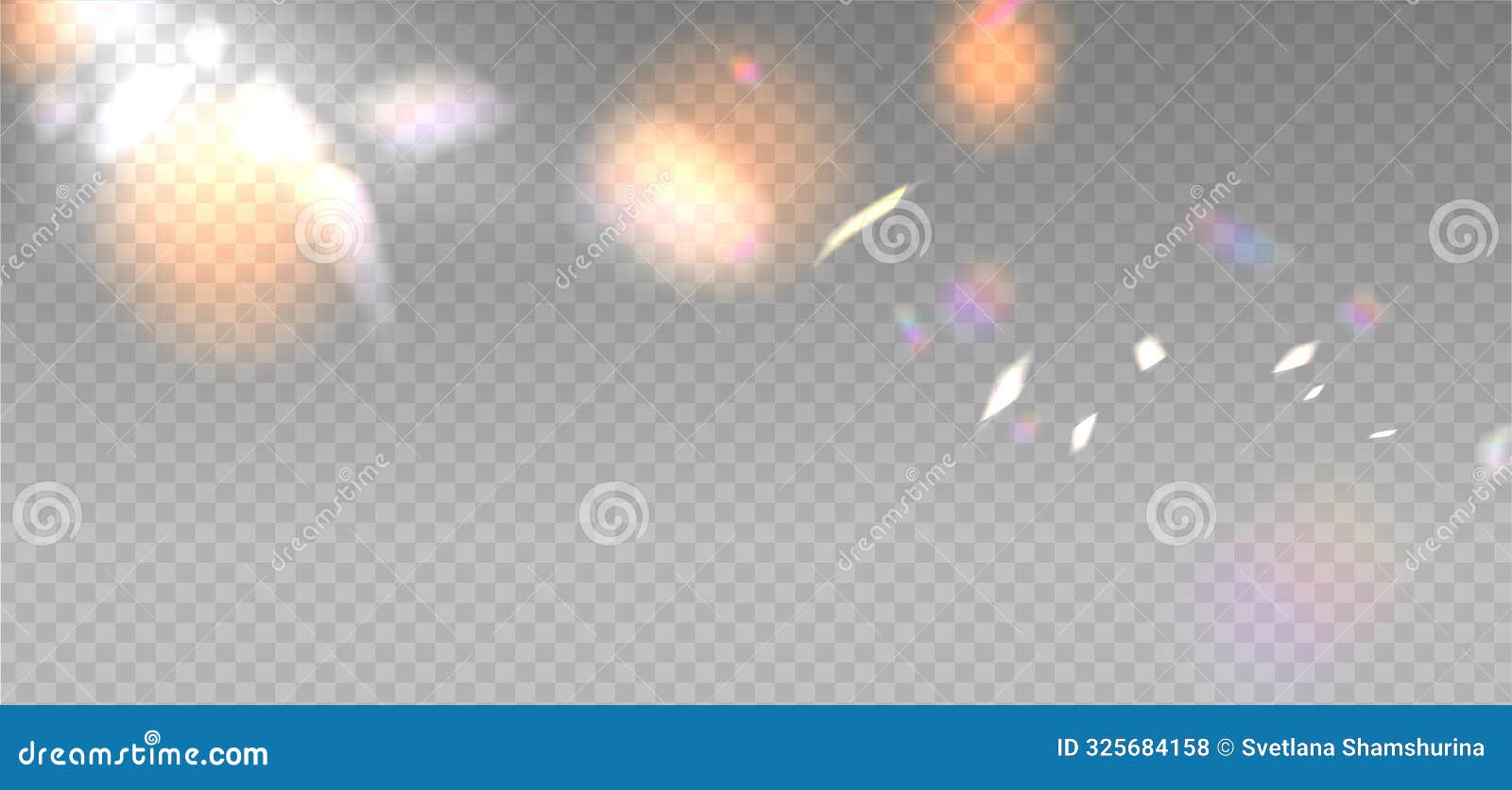 Abstract Refraction Glow And Bokeh Effect. Warm Crystal Light Leak ...