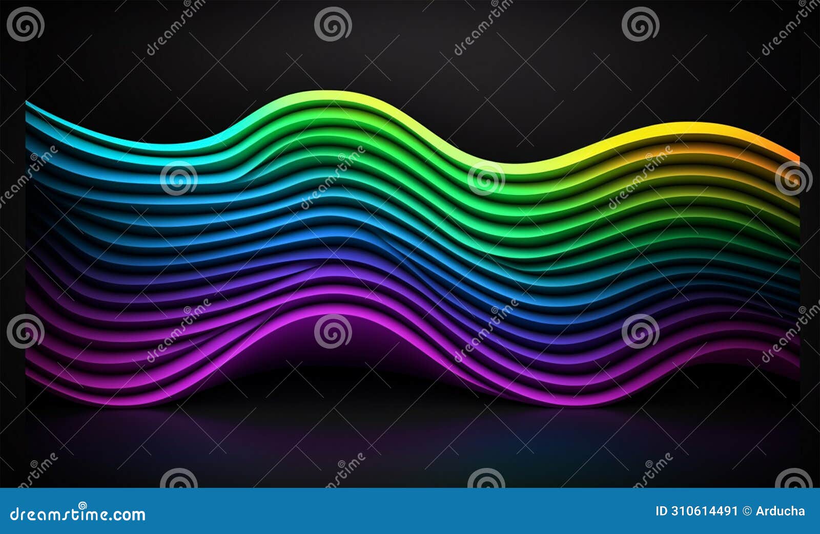 Abstract Refraction Neon Shiny Light Stock Illustration - Illustration ...