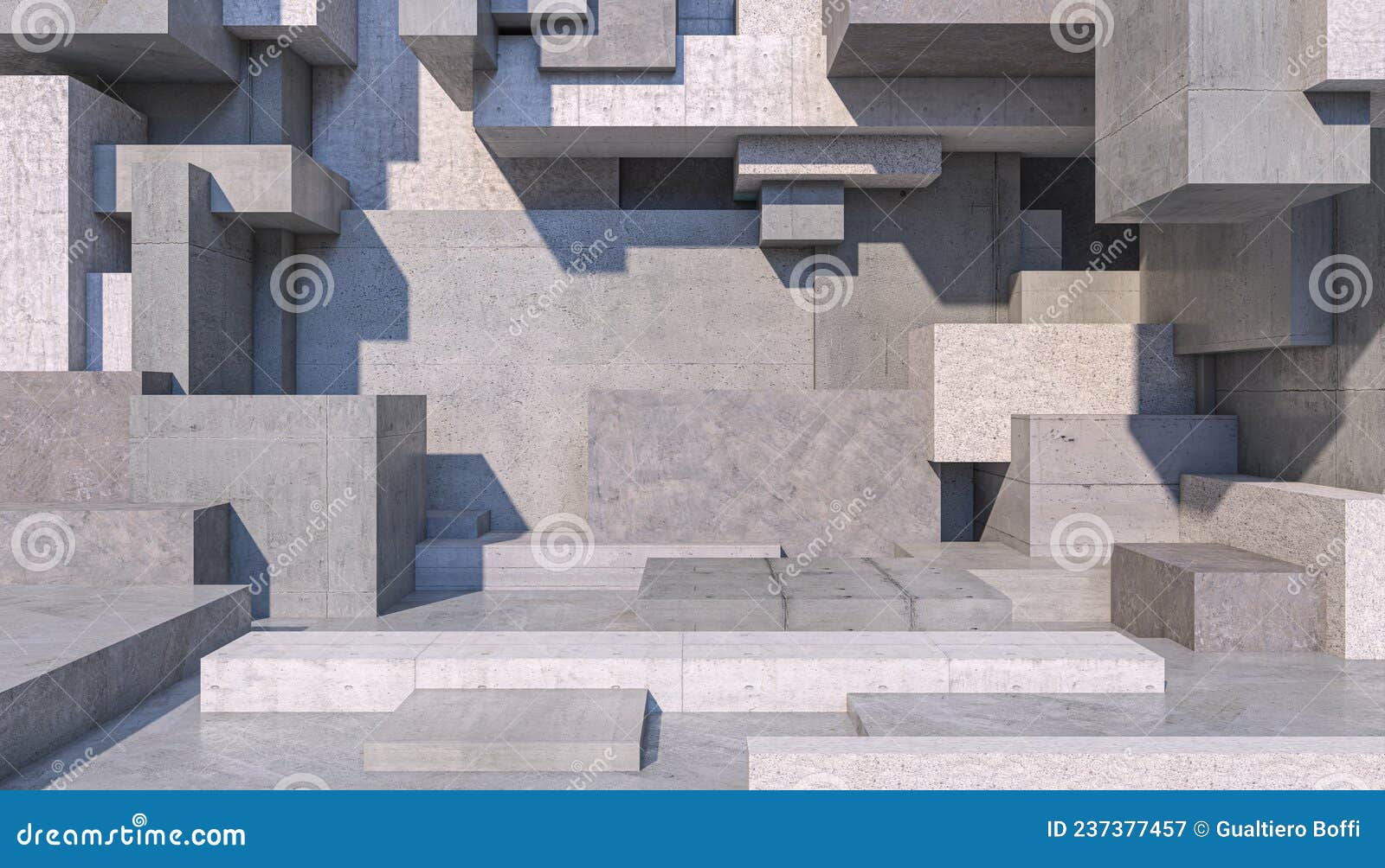 Abstract Reinforced Concrete Structure Stock Illustration ...