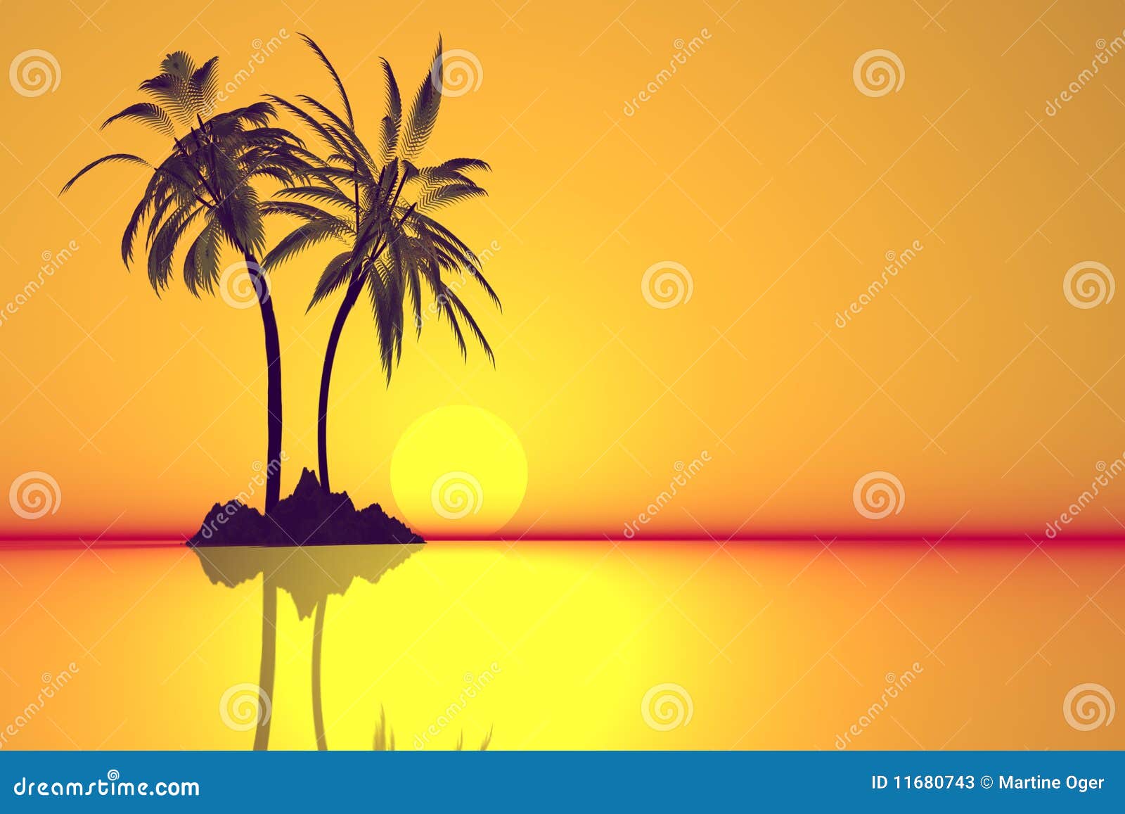 Abstract relax island. stock illustration. Illustration of romantic ...