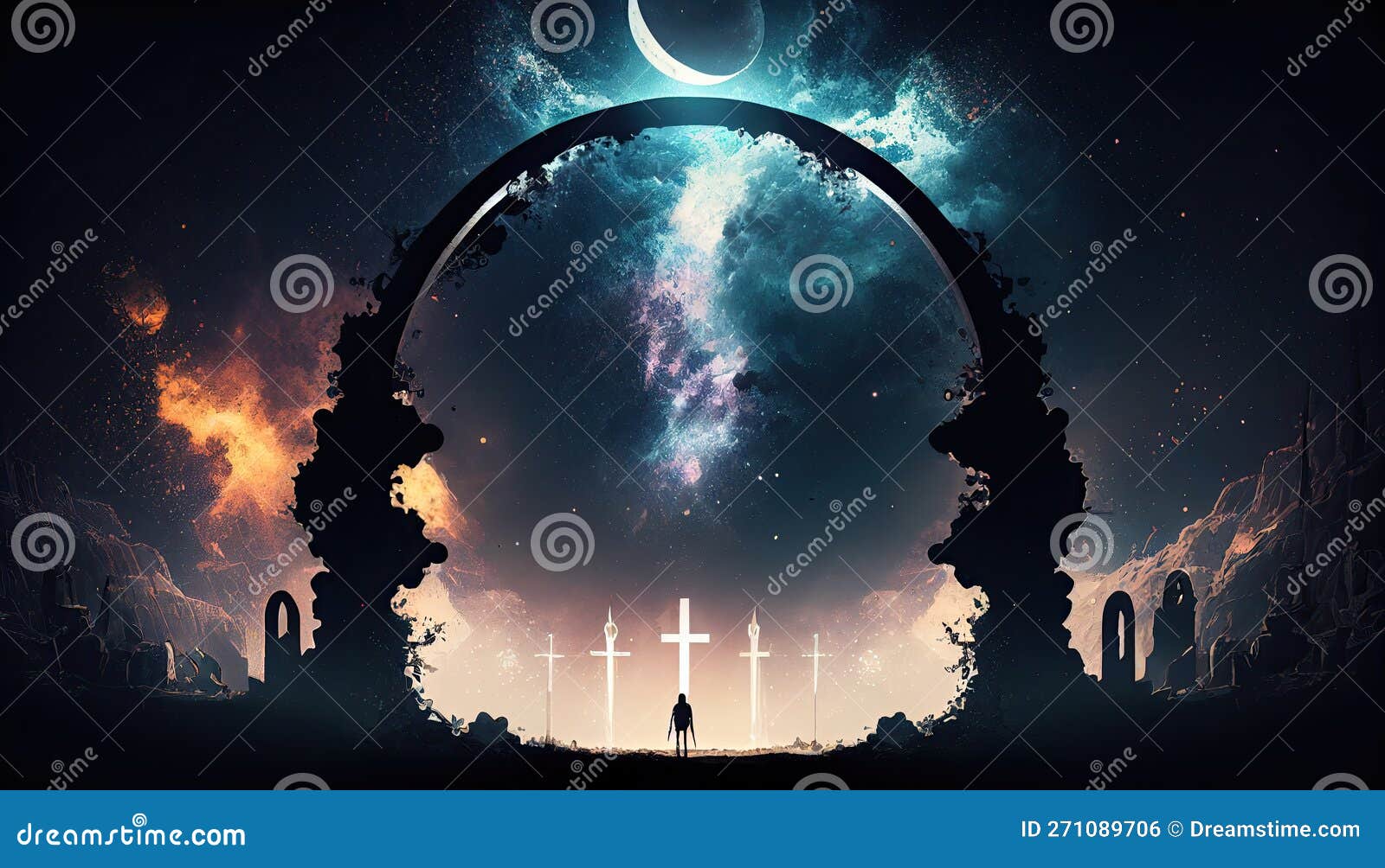 Abstract Religion Background with Symbol, Generative AI Stock ...