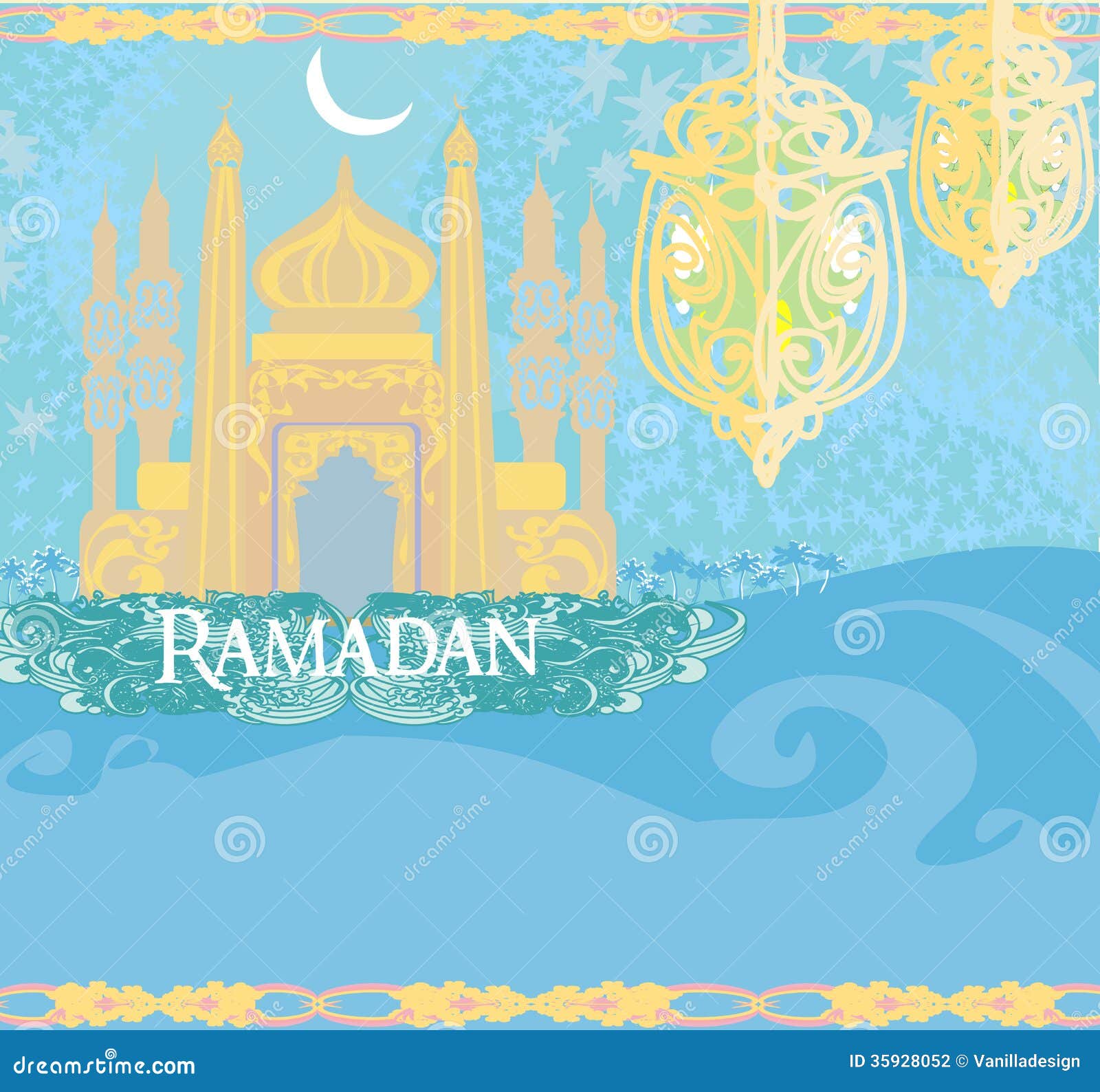 Abstract Religious Background - Ramadan Kareem Stock Vector ...