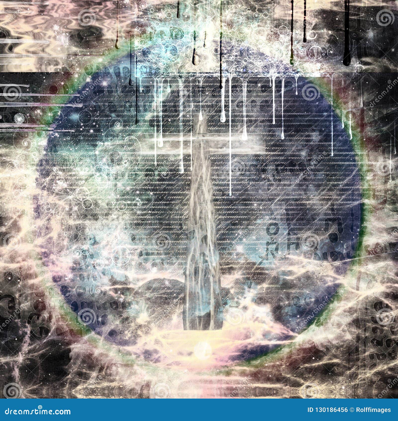 Abstract Religious Composition Stock Illustration - Illustration of ...