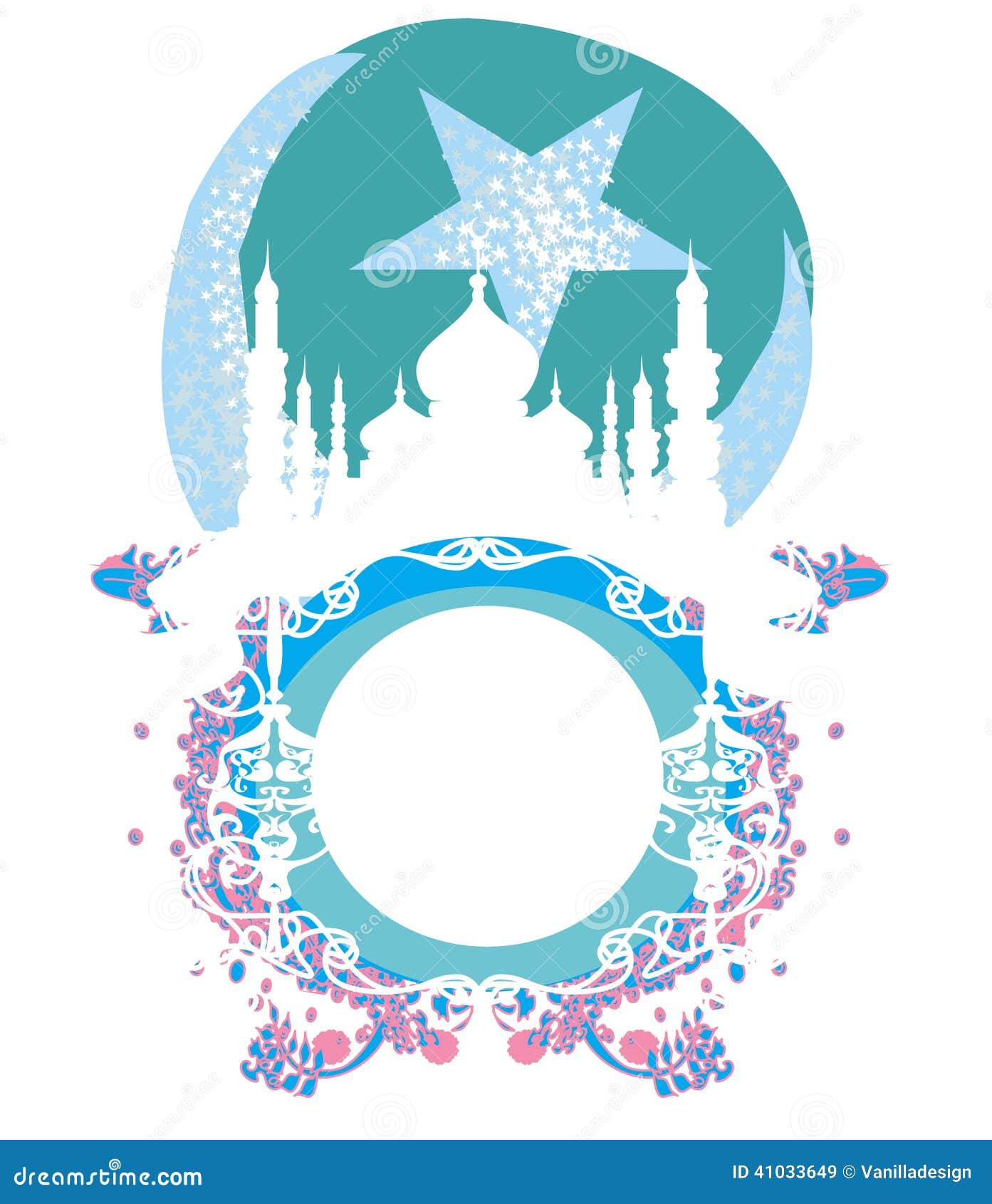 Abstract Religious Frame - Ramadan Kareem Design Stock Vector ...