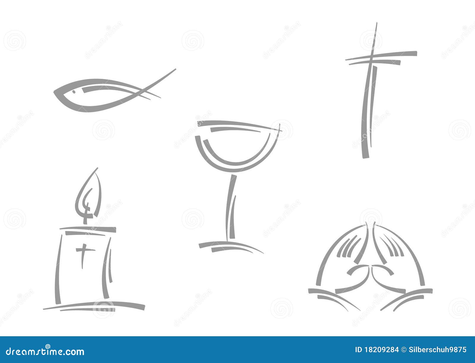 Abstract religious symbols stock illustration. Illustration of icon ...