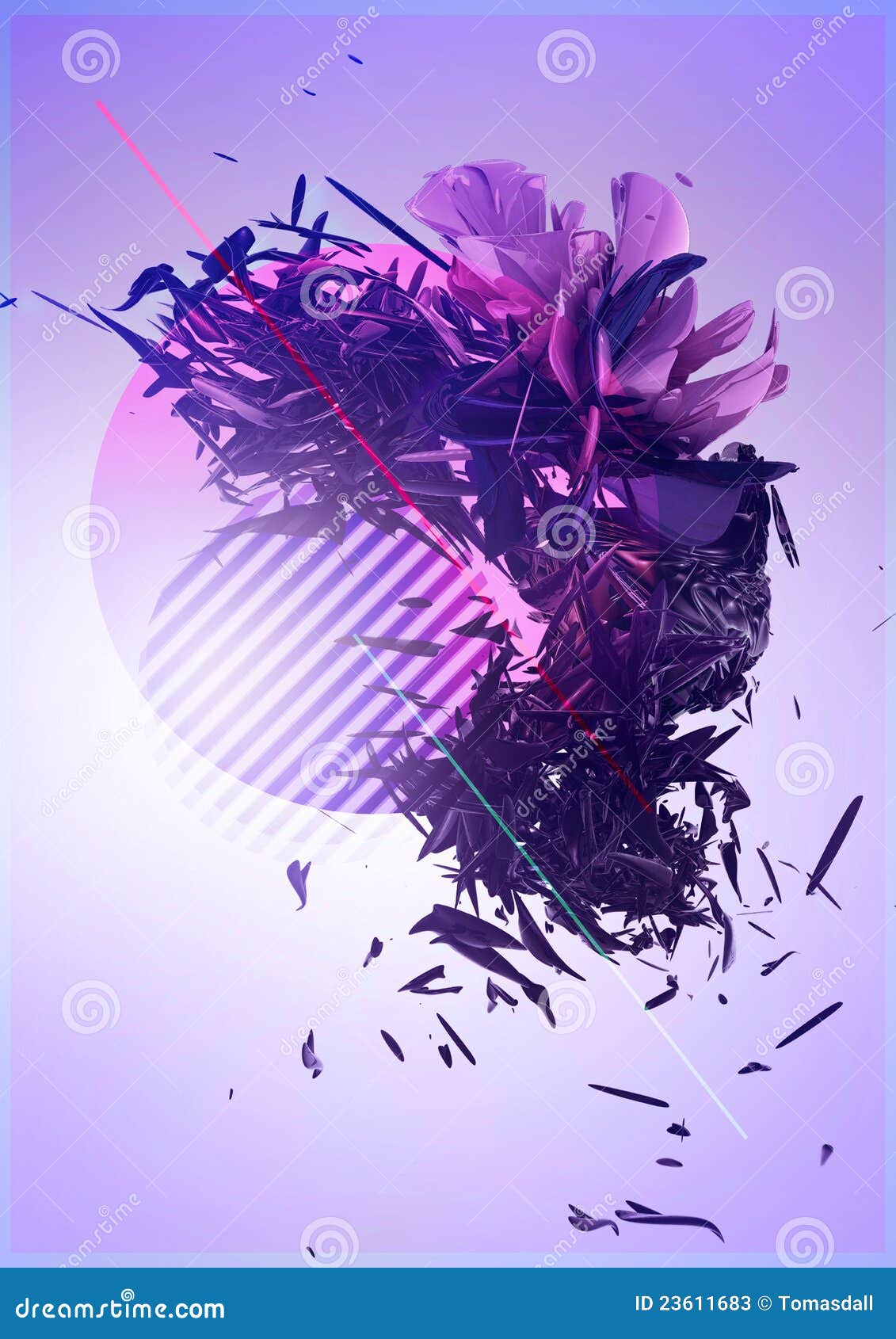 Abstract render stock illustration. Illustration of composition - 23611683