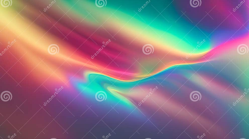 An Abstract Image of Refracted Rainbow Colored Light Stock Illustration ...
