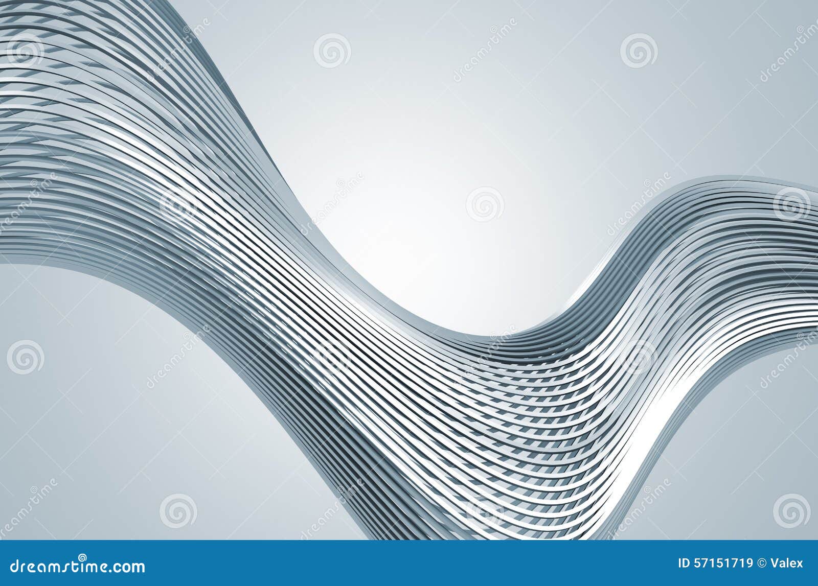 Abstract Rendering of High Tech Metal Structure Stock Illustration ...