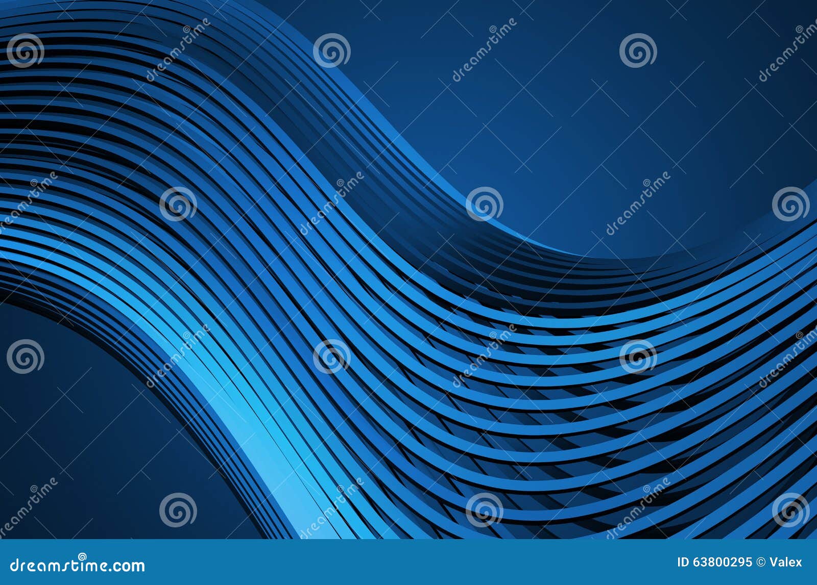 Abstract Rendering of High Tech Metal Structure Stock Illustration ...