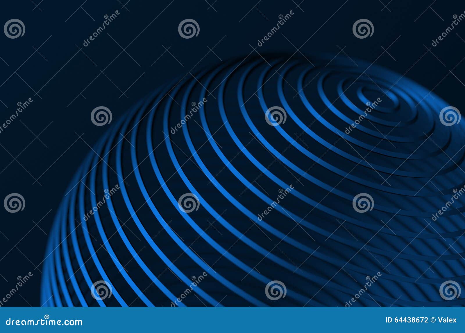 Abstract Rendering of High Tech Metal Structure Stock Illustration ...