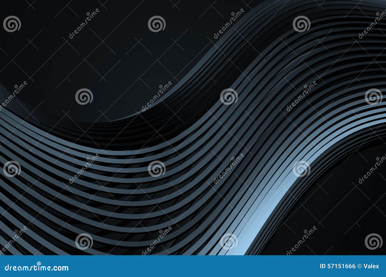 Abstract Rendering of High Tech Metal Structure Stock Illustration ...