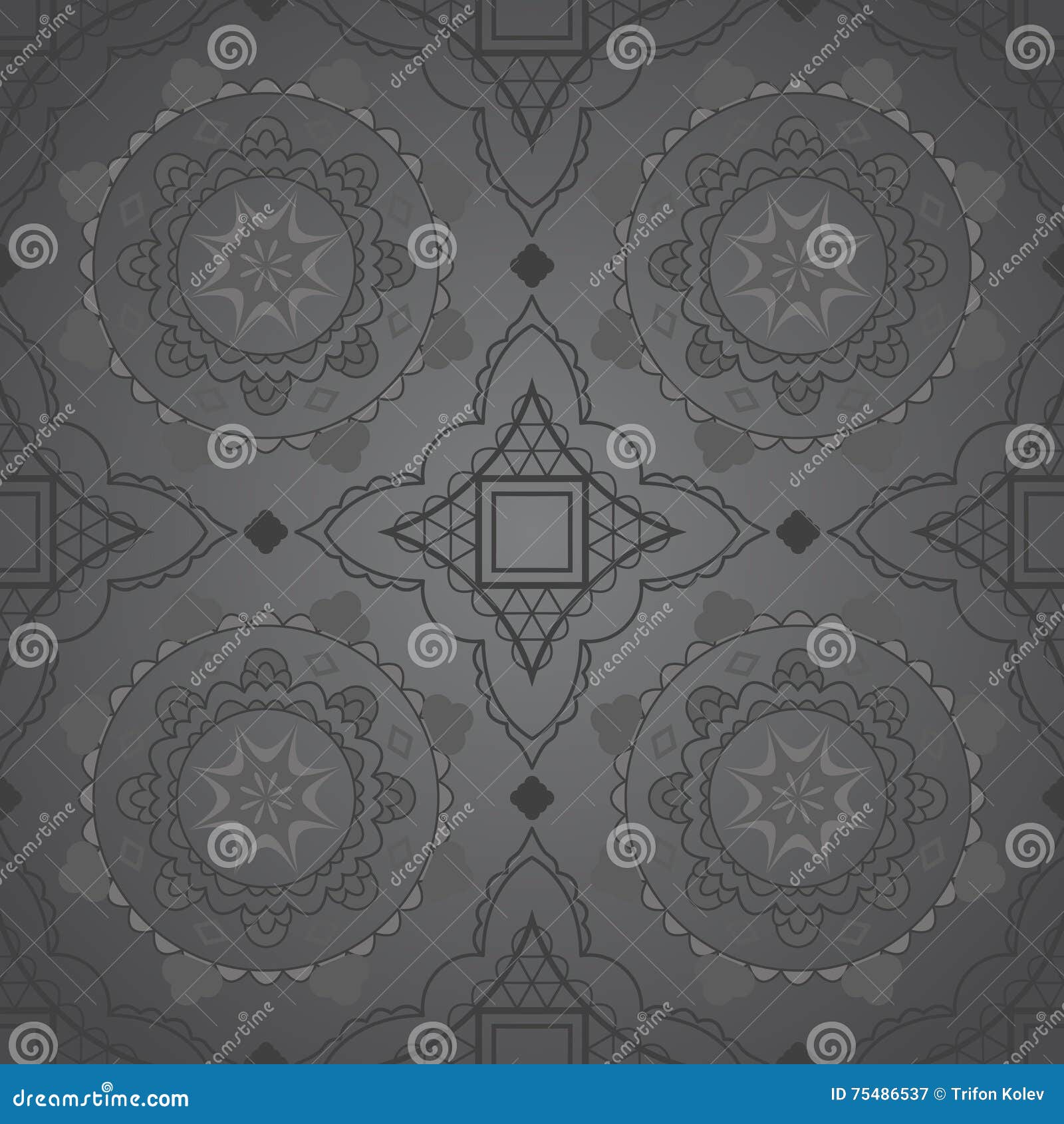 Abstract Repeat Background Stock Vector Illustration Of Flourishes