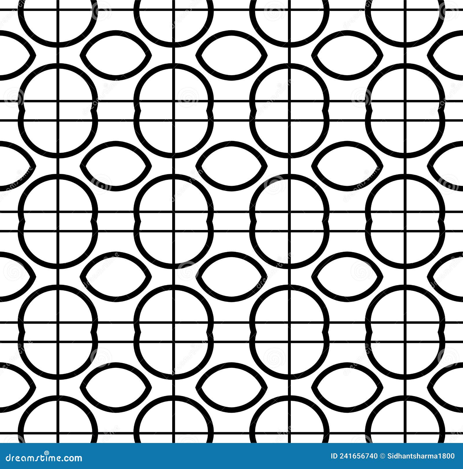 Abstract Repeated Design Pattern White Background Vector Illustrations ...