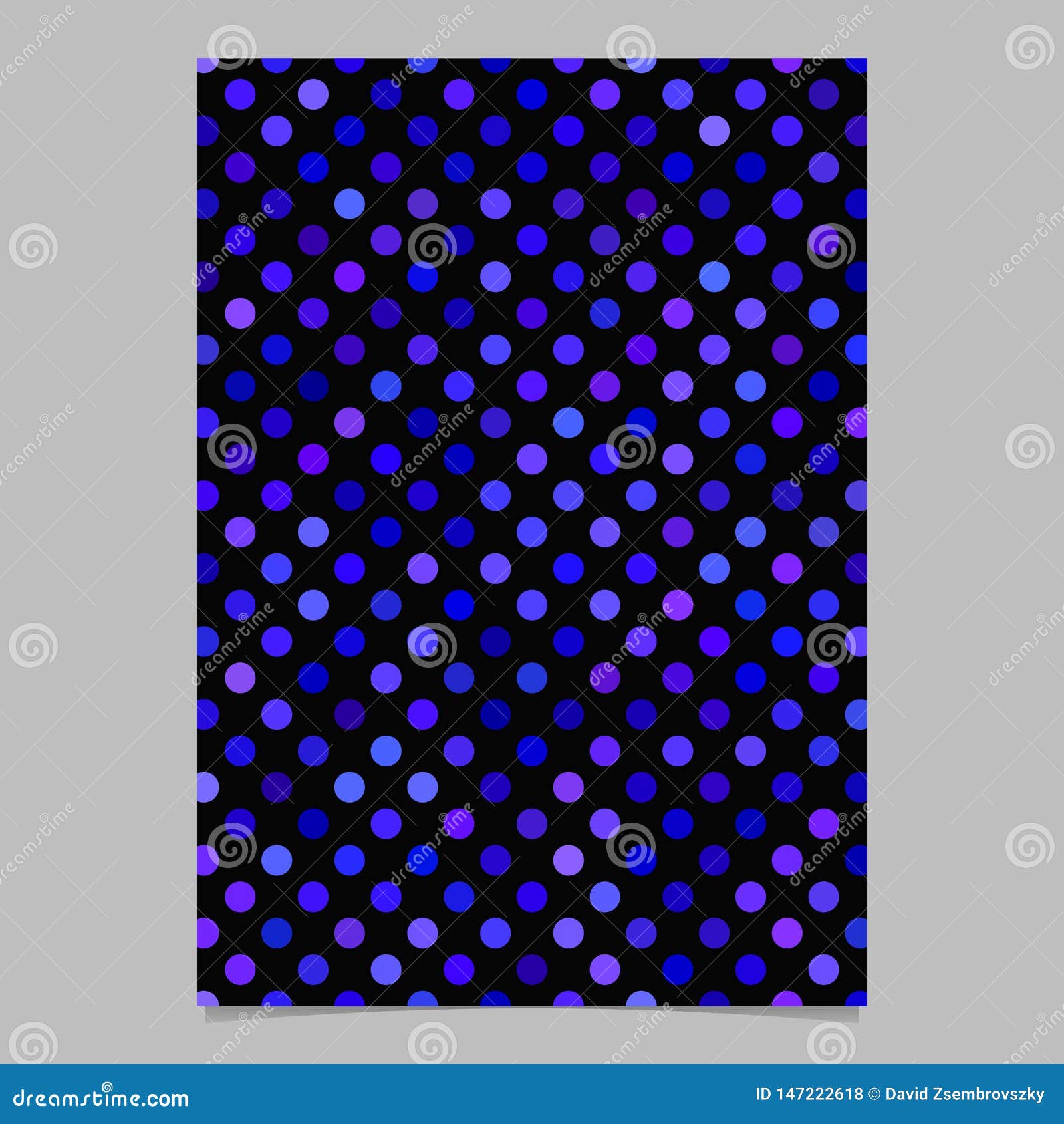 Abstract Repeating Circle Pattern Brochure Template Background Vector Design Stock Vector