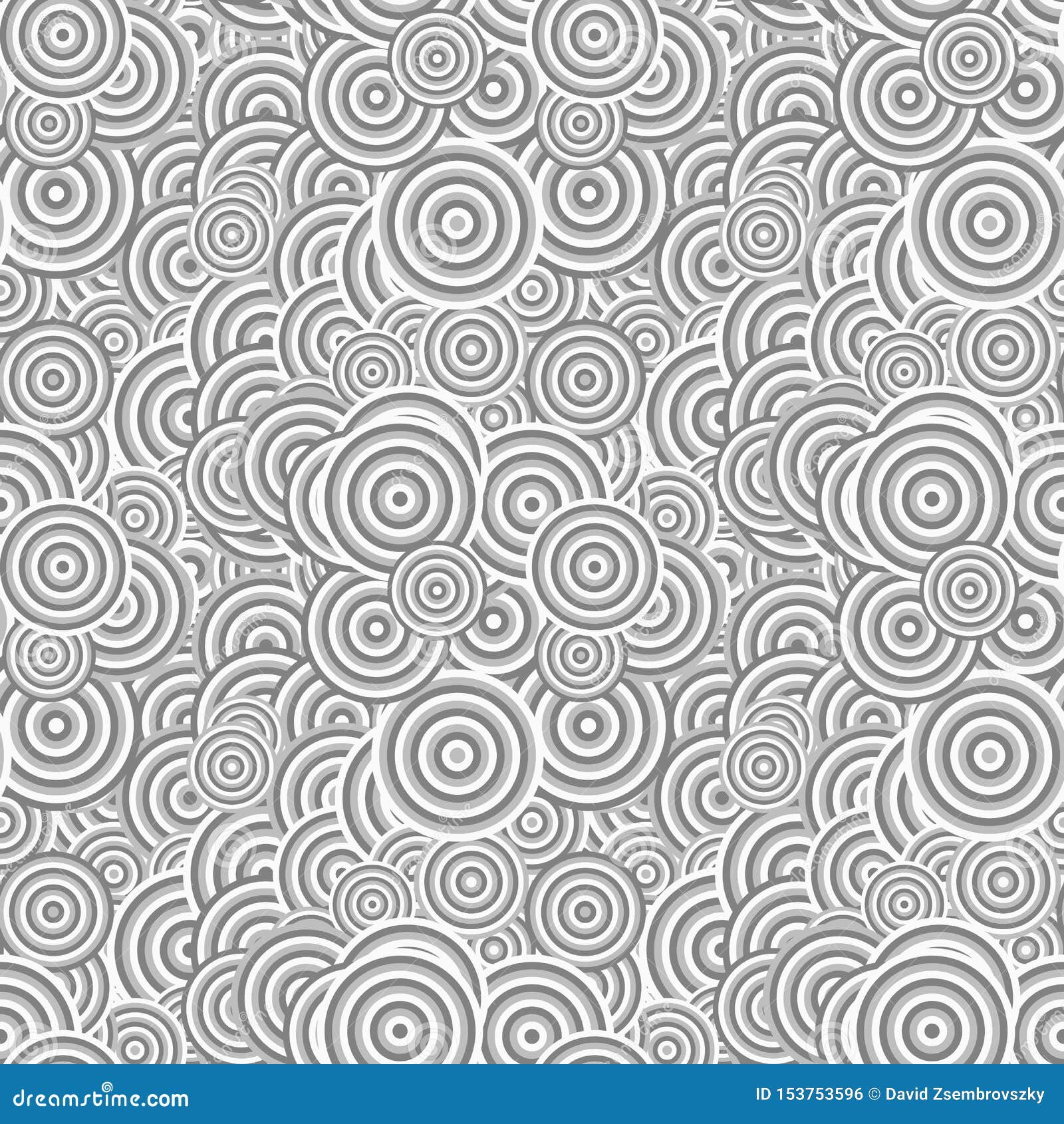 Abstract Repeating Circle Pattern Design Background Stock Vector