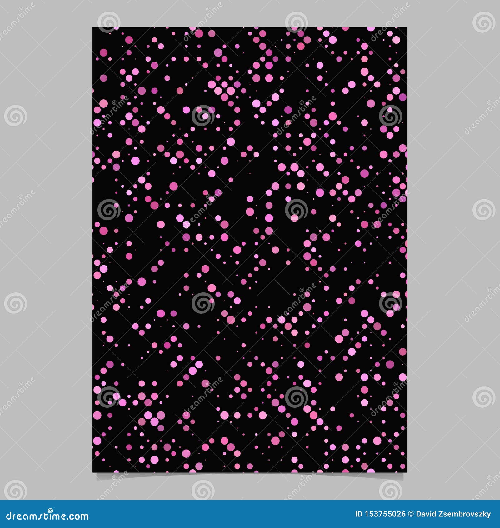 Abstract Repeating Circle Pattern Flyer Background Stock Vector