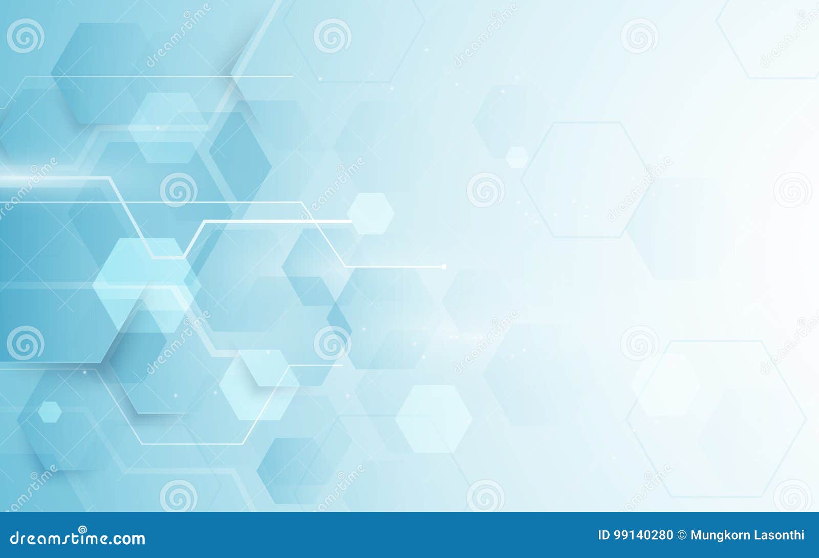 Abstract Repeating Hexagonal Shape and Futuristic Technology Concept ...