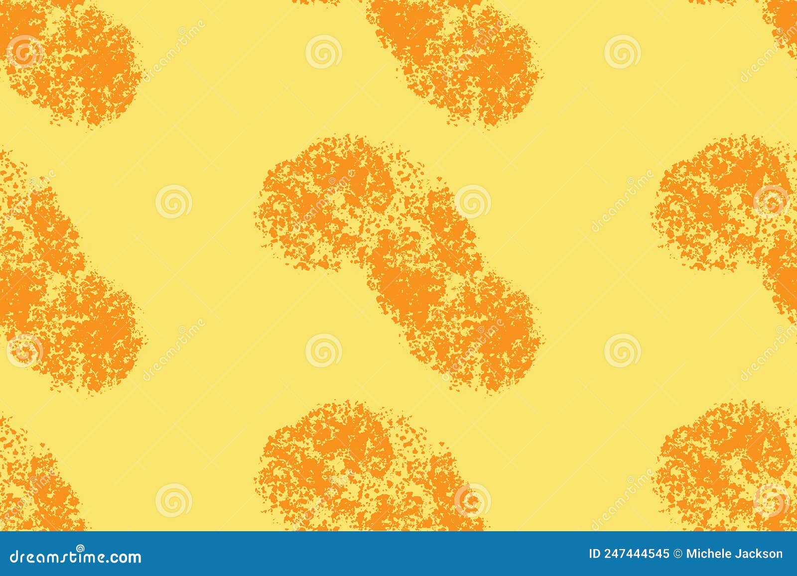 Abstract Repeating Pattern in Orange and Yellow Stock Illustration ...