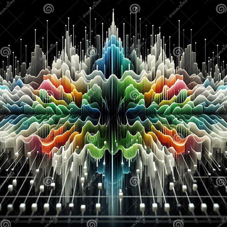 An Abstract Representation of a Analog Sound Frequency Showcases ...