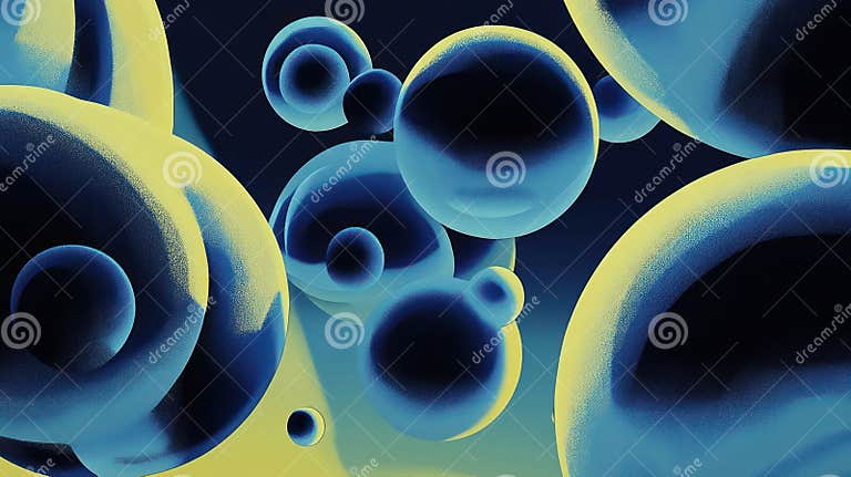 Abstract Representation of Bubbles in a Vibrant Color Scheme Stock ...