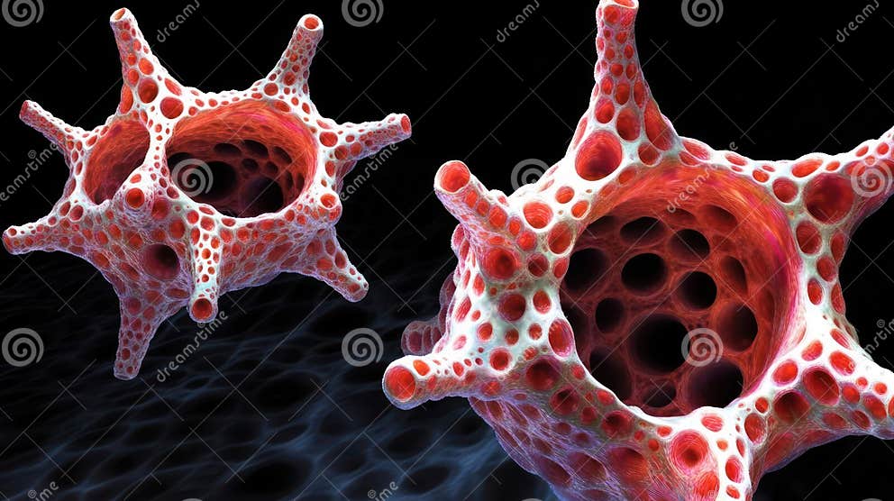 Abstract Representation of Cellular Structures with Intricate Designs ...
