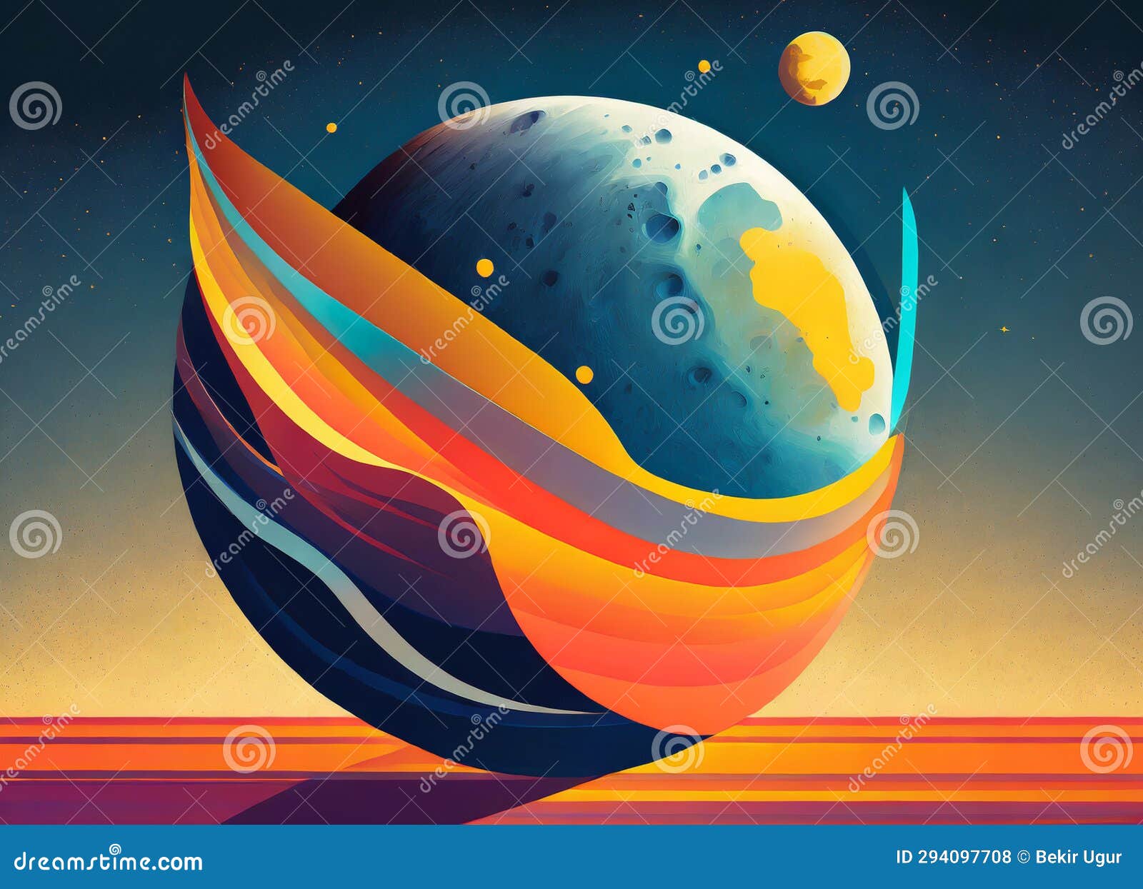 Abstract Representation of the Concept of Moon Using Dynamic Shapes and ...