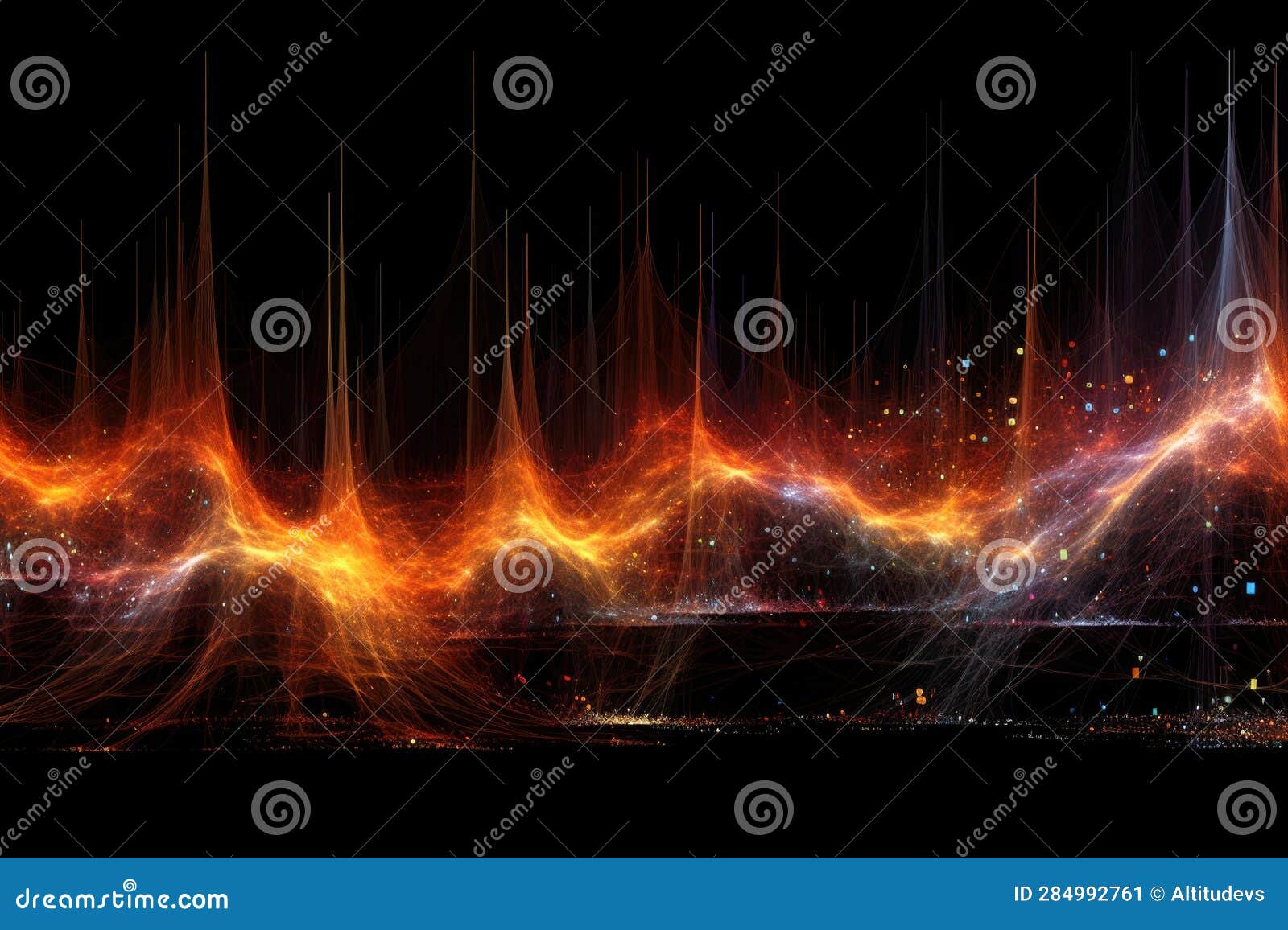 Abstract Representation of Data Flow in Light Pulses Stock Illustration ... Abstract Representation of Data Flow in Light Pulses Stock Illustration ...