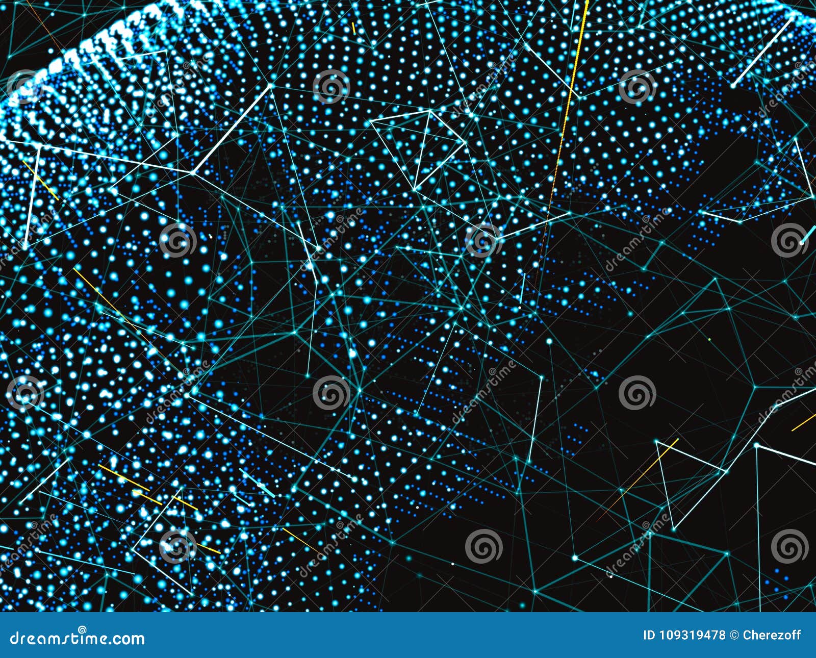 Abstract Representation of the Digital World Stock Illustration ...