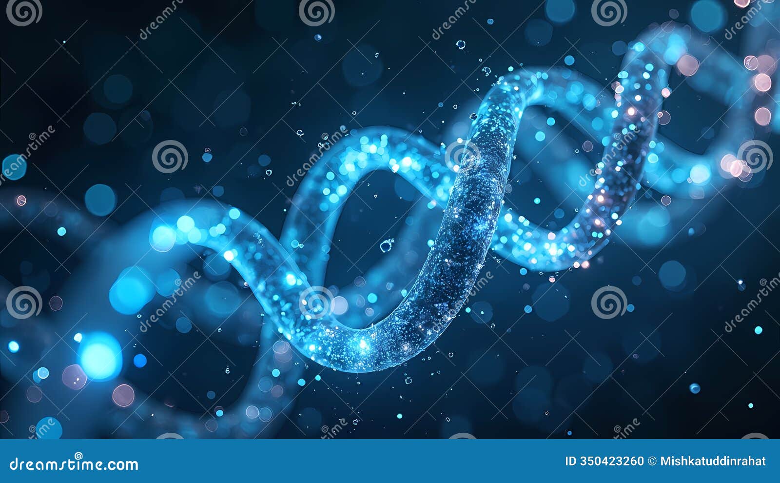 Abstract Representation of DNA Structure. Science, Genetics ...