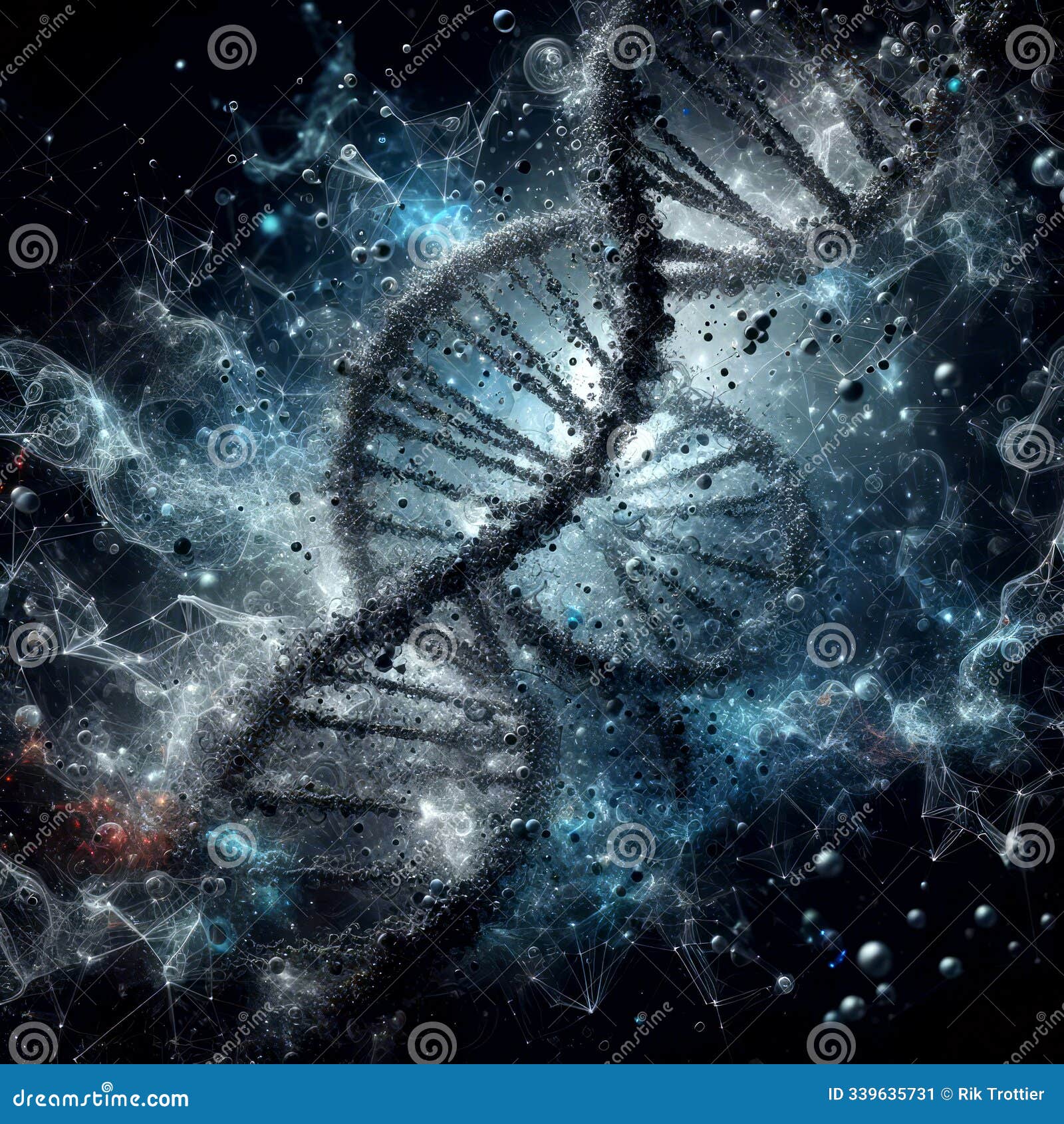 Abstract Representation of DNA Synthesis Stock Illustration ...