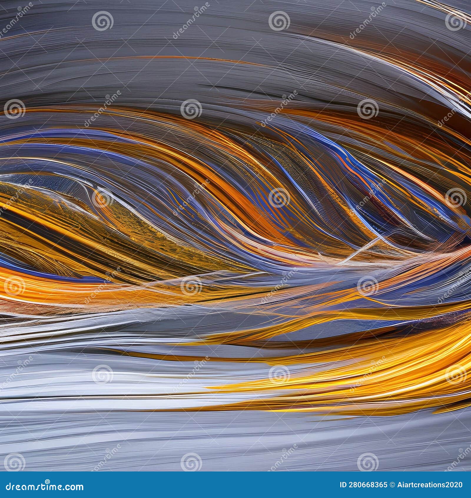 An Abstract Representation of Emotions, with Bold Brushstrokes and ...