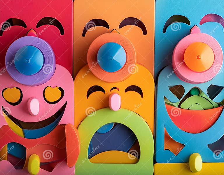 An Abstract Representation of Emotions, Using Bold Colors and Dynamic ...