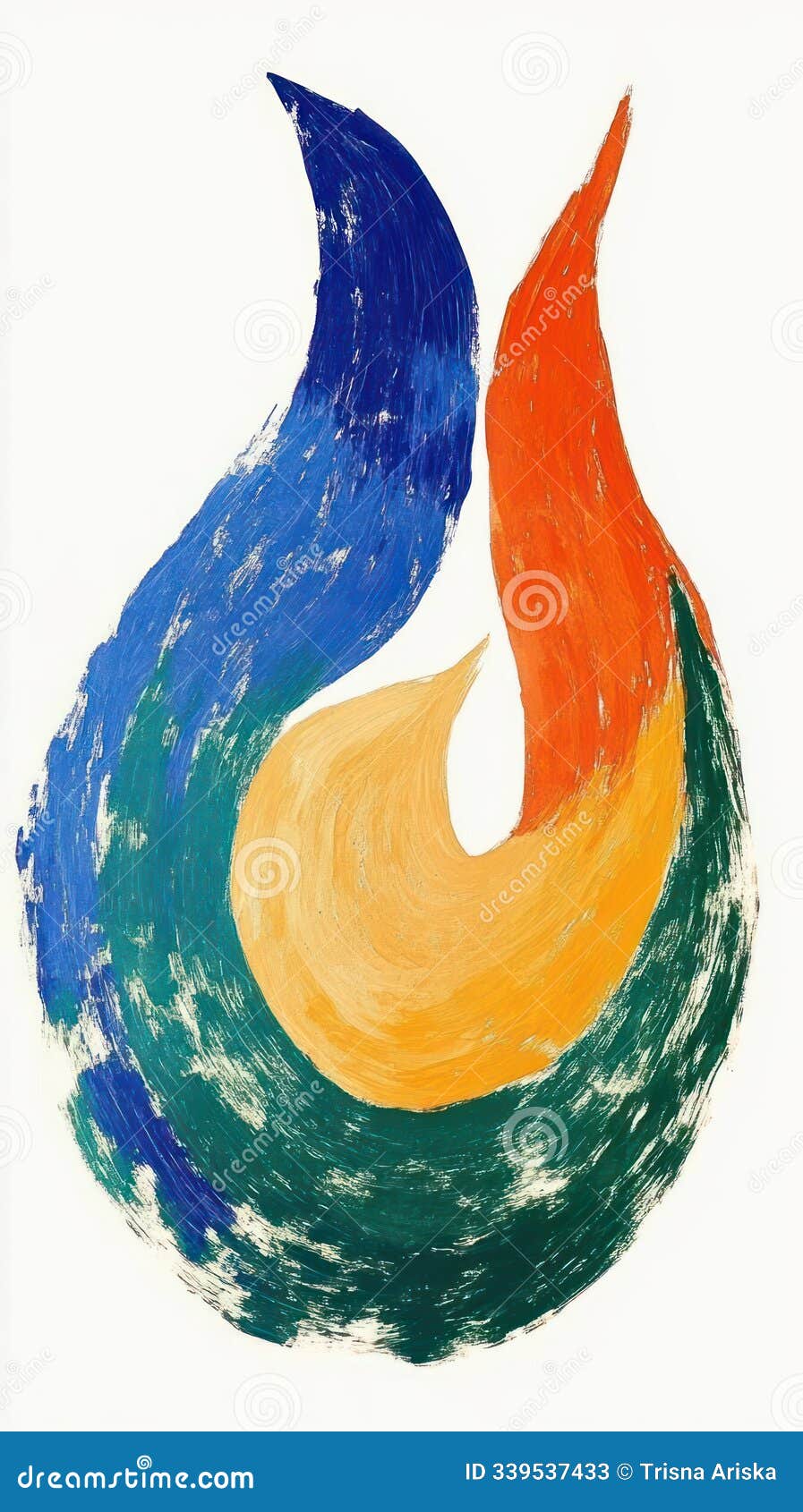 Abstract Representation of Flames in Vibrant Colors, Symbolizing Energy ...