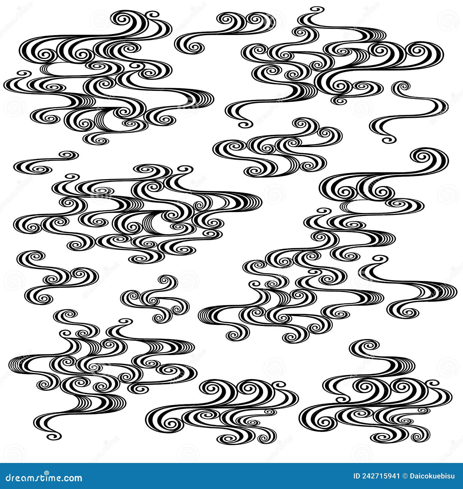 Beautiful and Abstract Water Flow Material Collection, Stock Vector ...