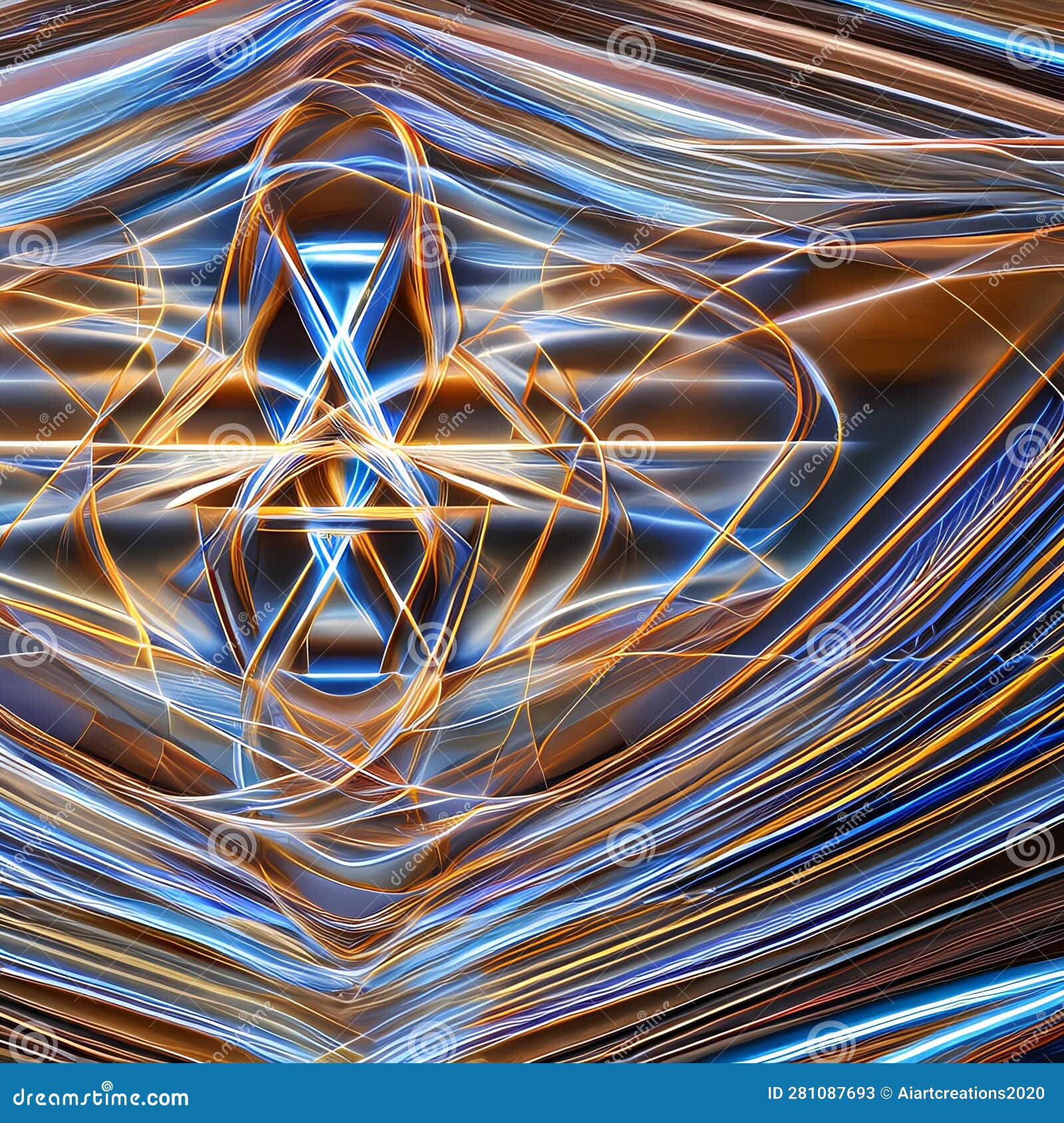 An Abstract Representation of the Human Connection, with Intertwined ...