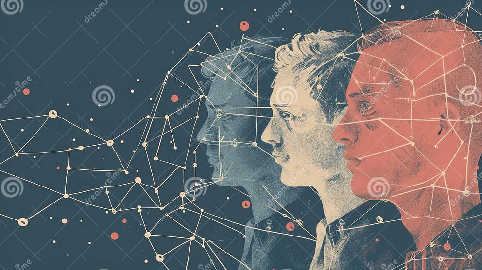 Abstract Representation of Human Connectivity Stock Photo - Image of ...