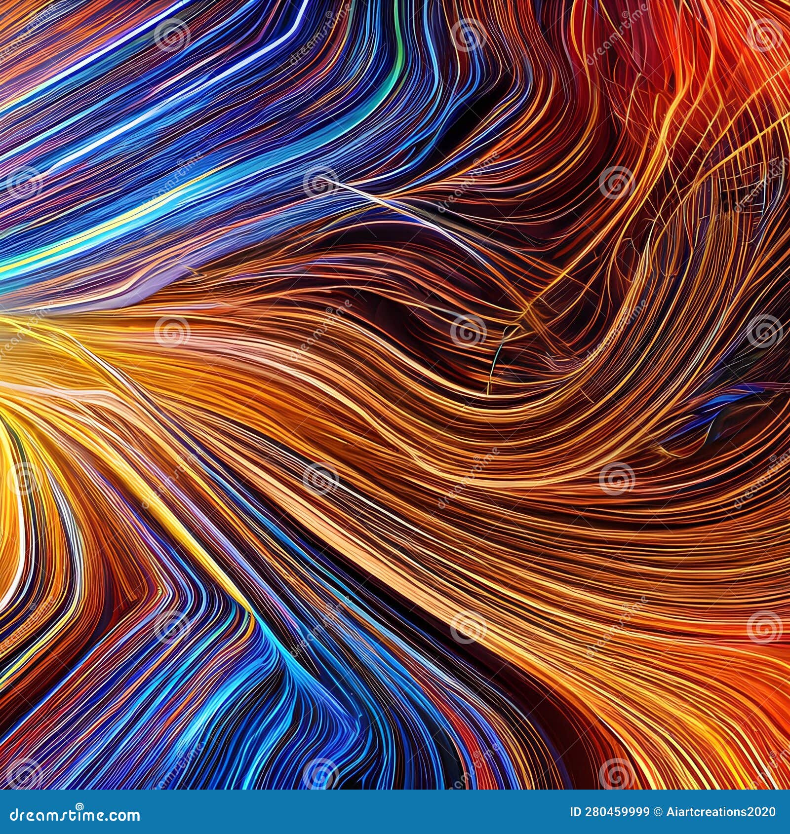 An Abstract Representation of the Human Mind, with Swirling Thoughts ...