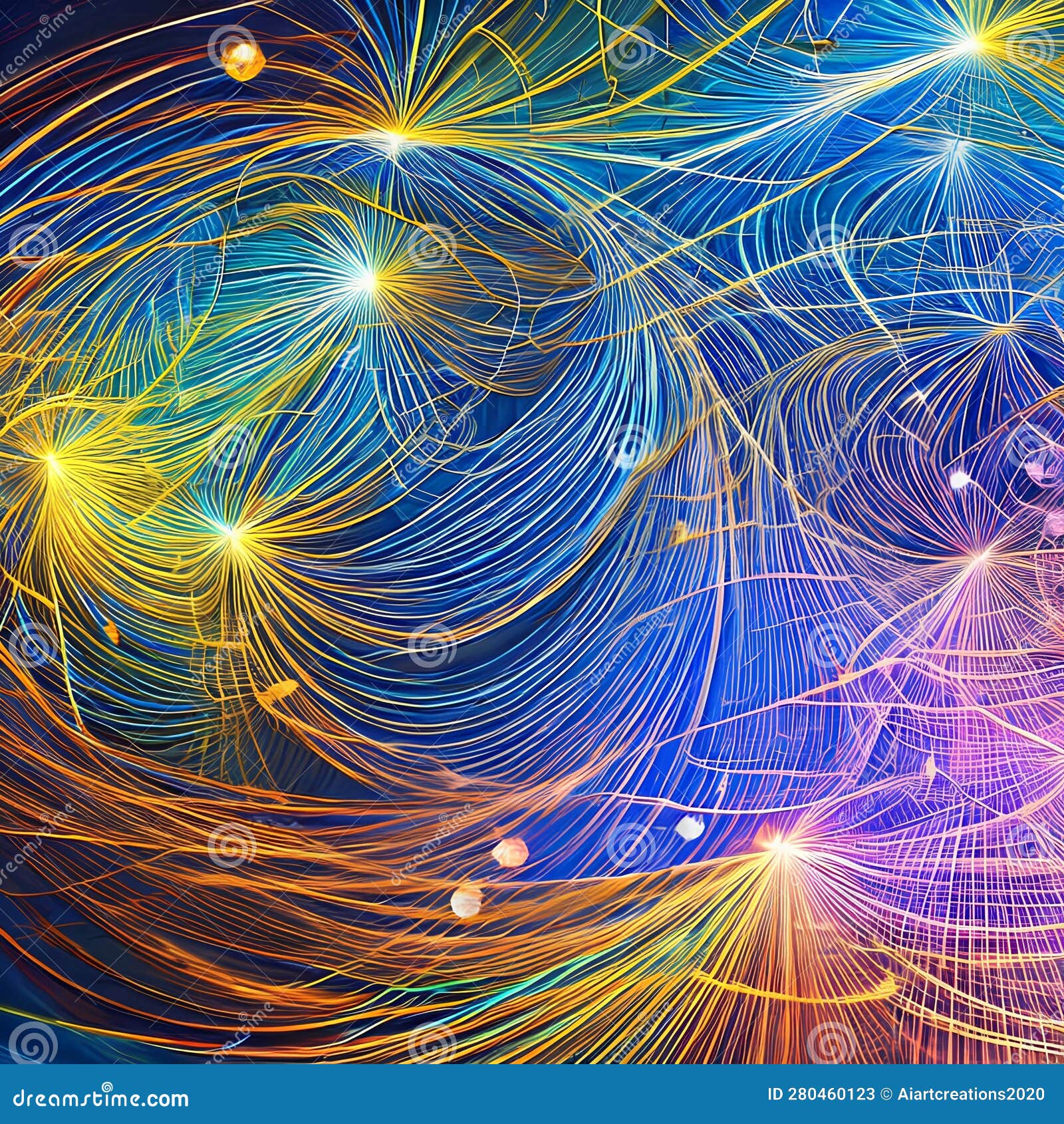 An Abstract Representation of the Human Mind, with Swirling Thoughts ...