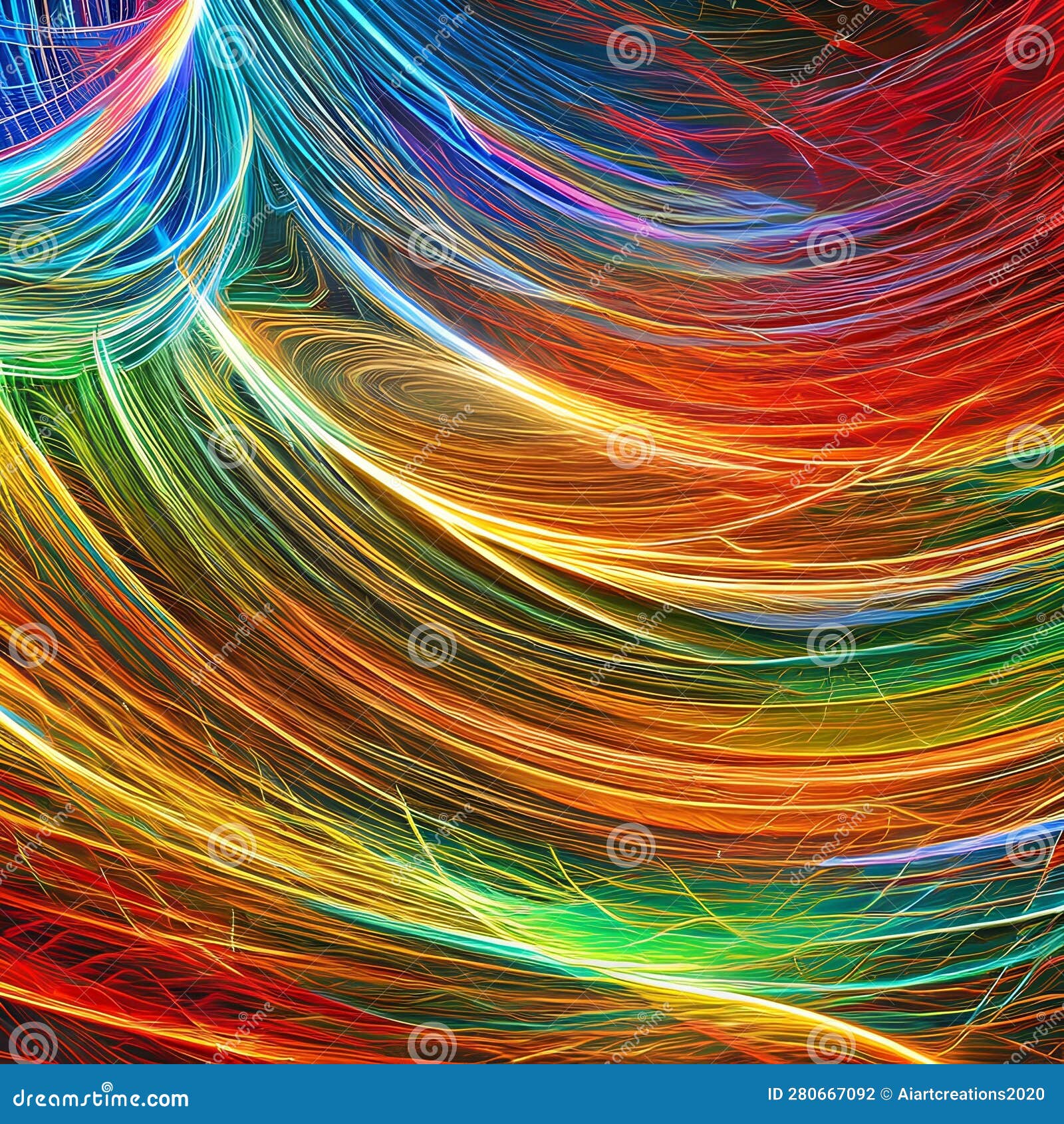 An Abstract Representation of the Human Mind, with Swirling Thoughts ...