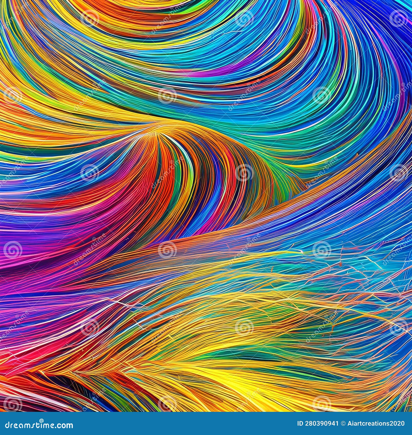 An Abstract Representation of the Human Mind, with Swirling Thoughts ...