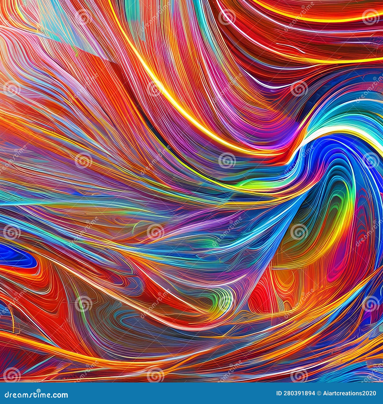 An Abstract Representation of the Human Mind, with Swirling Thoughts ...