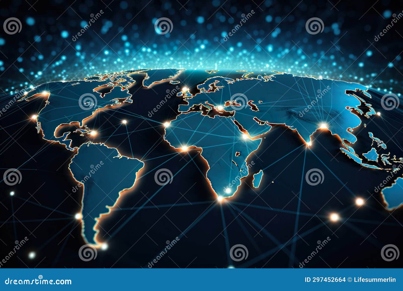 Abstract Representation of Interconnected Global Network Nodes. Stock ... Abstract Representation of Interconnected Global Network Nodes. Stock ...