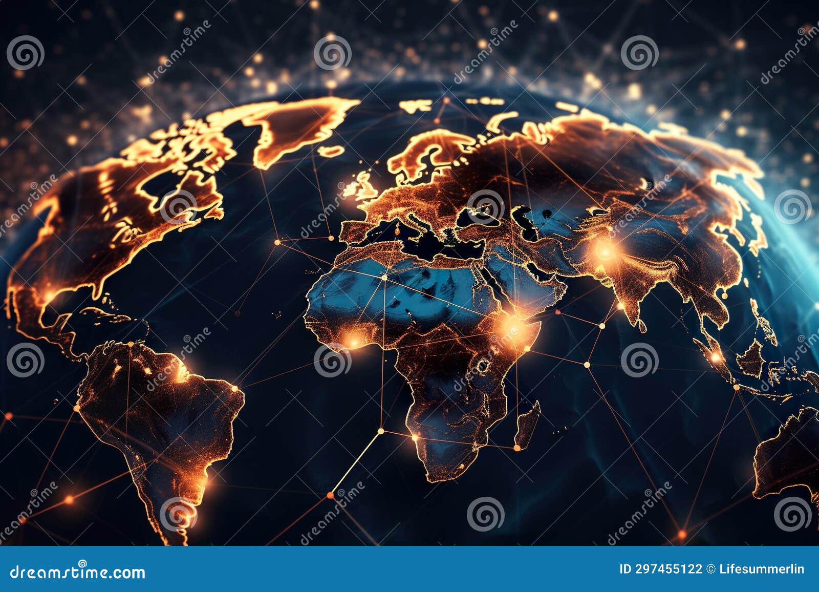 Abstract Representation of Interconnected Global Network Nodes. Stock ... Abstract Representation of Interconnected Global Network Nodes. Stock ...