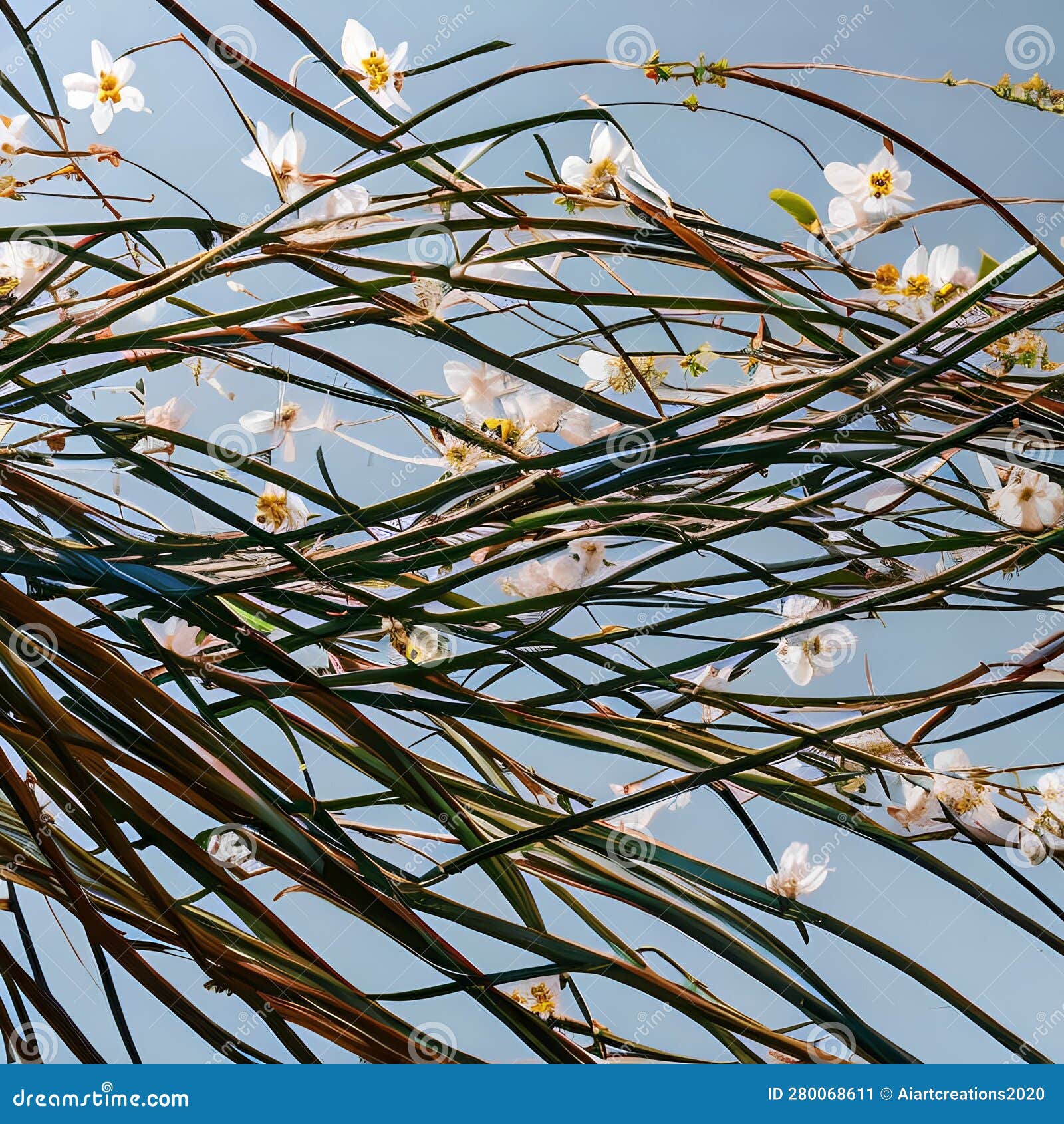 An Abstract Representation of the Interconnectedness of Nature, with ...