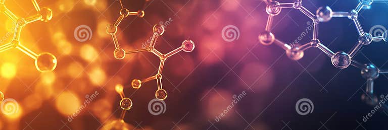 Abstract Representation of Molecules and Chemical Structures in Vibrant ...