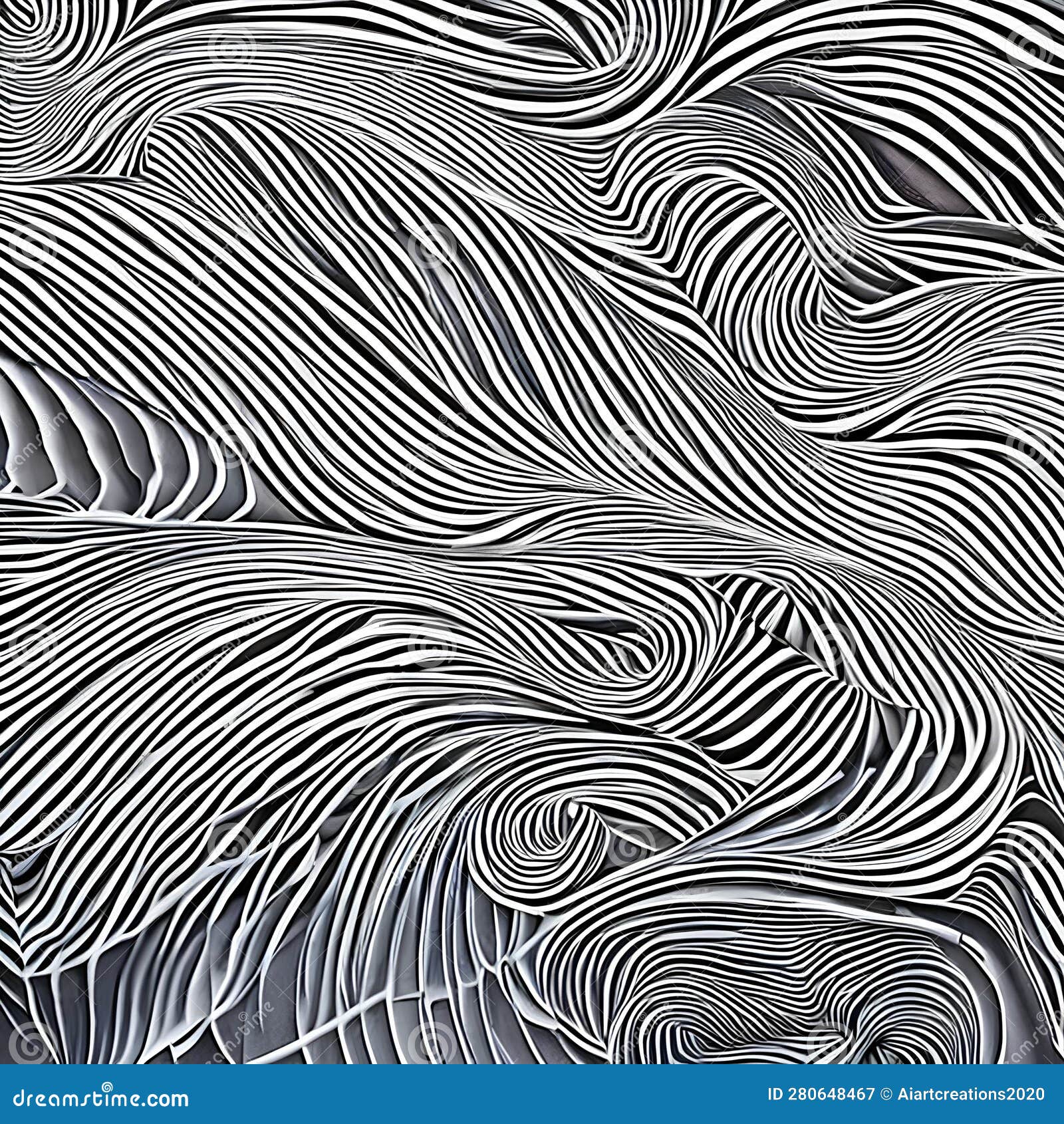 An Abstract Representation of Nature S Cycles, with Swirling Patterns ...