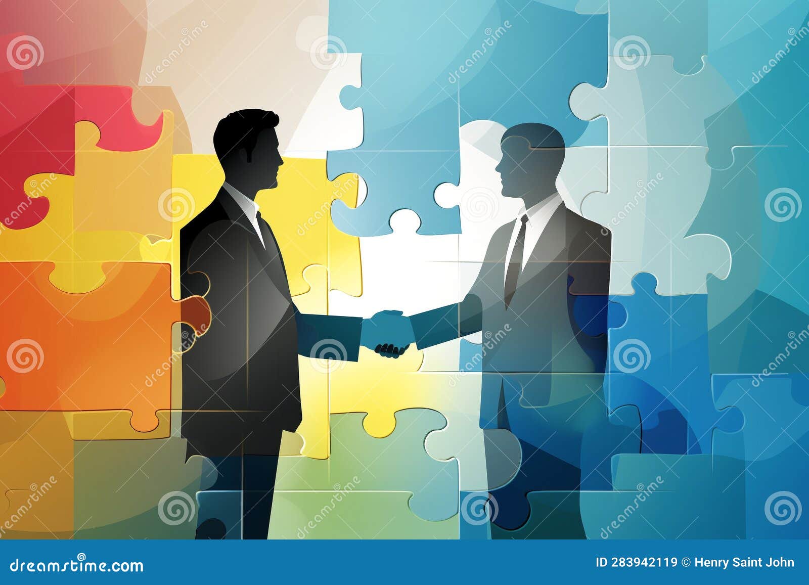An Abstract Representation of Negotiation Dynamics Stock Illustration ...