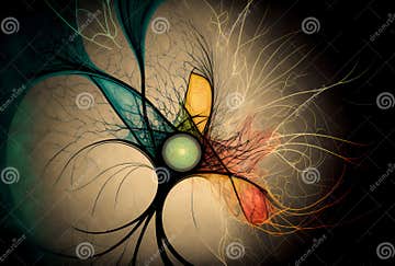 Abstract Representation of Neural Pathway (AI Generated) Stock ...