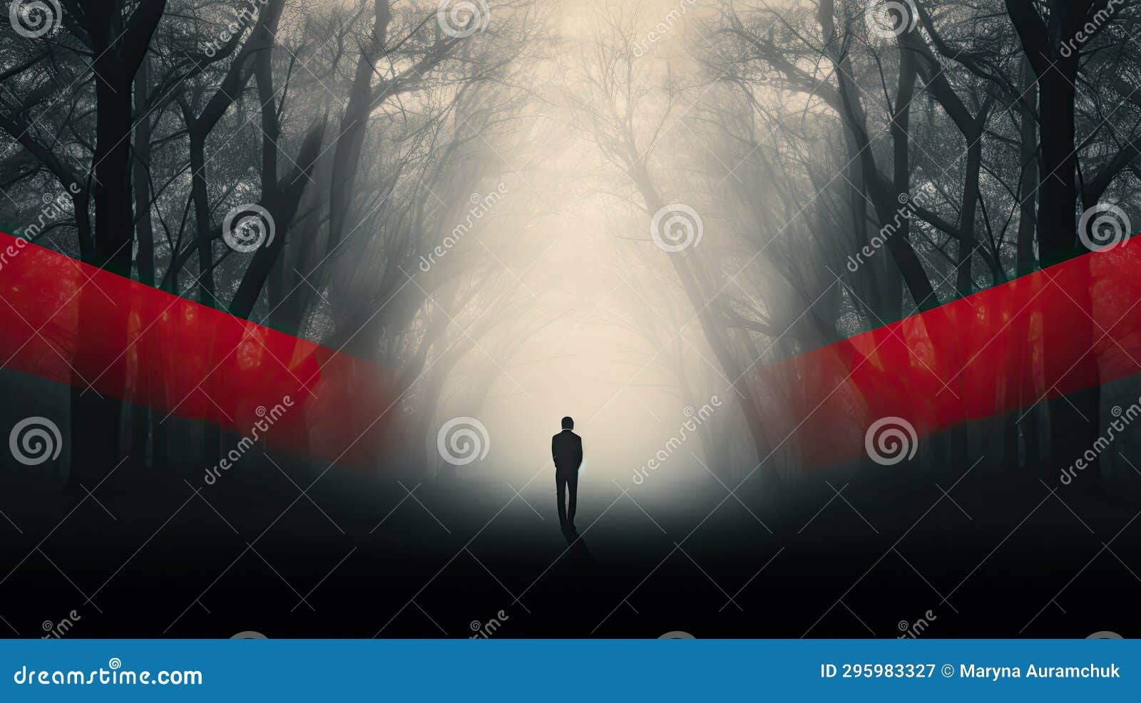 An Abstract Representation of the Path To Impending Death. Stock ...